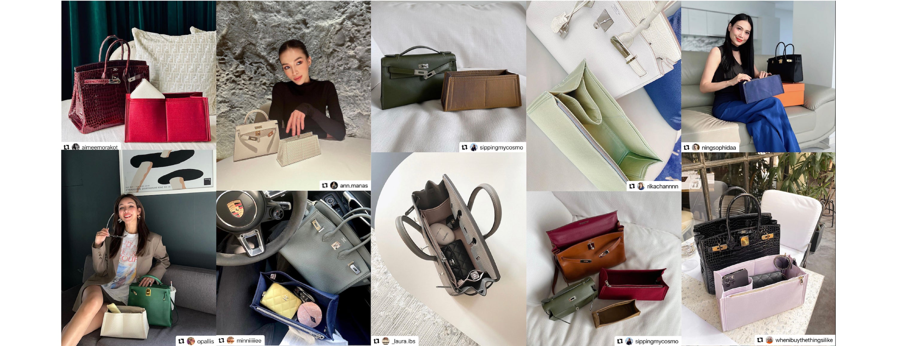MERANDI - Luxury Bag Inserts